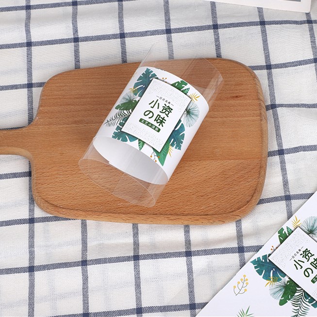 Cheese roll packaging single piece paper