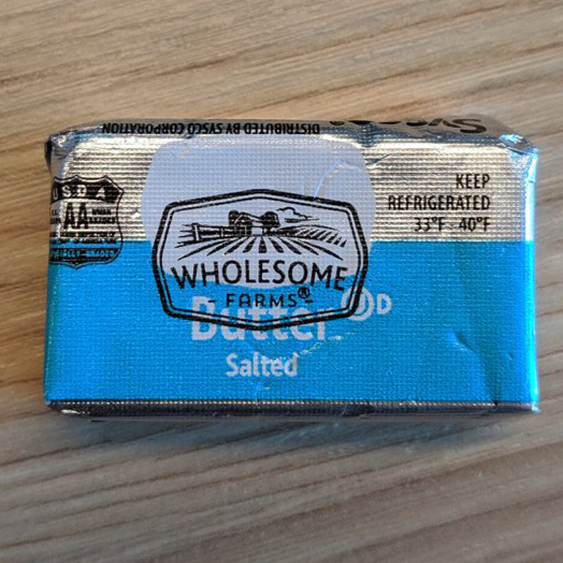 Laminates paper wrapper for butter and cheese